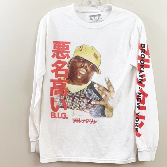Shirts | The Notorious Big Brooklyn New York Asian Lettering Long ...